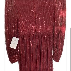 Faeriesty | Dresses | Bridesmaid Womens Dress Burgundy Sequin Long Gown Size S | Poshmark